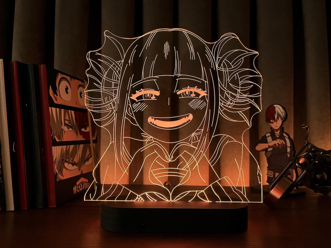 Anime and Manga Night Light, Anime Desk Lamp W/ RGB Remote Control ...