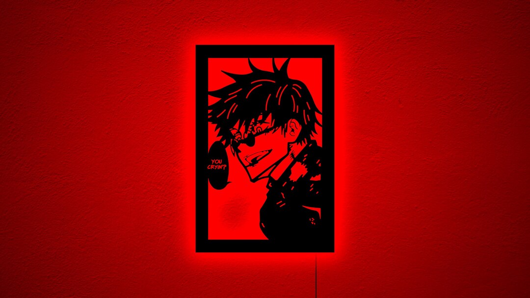 Anime Lighted Wall Decor, Anime and Manga Wall Hanging, Anime Wall Sign ...
