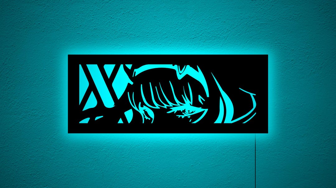 Anime Lighted Wall Decor, Anime and Manga Wall Hanging, Anime Wall Sign ...