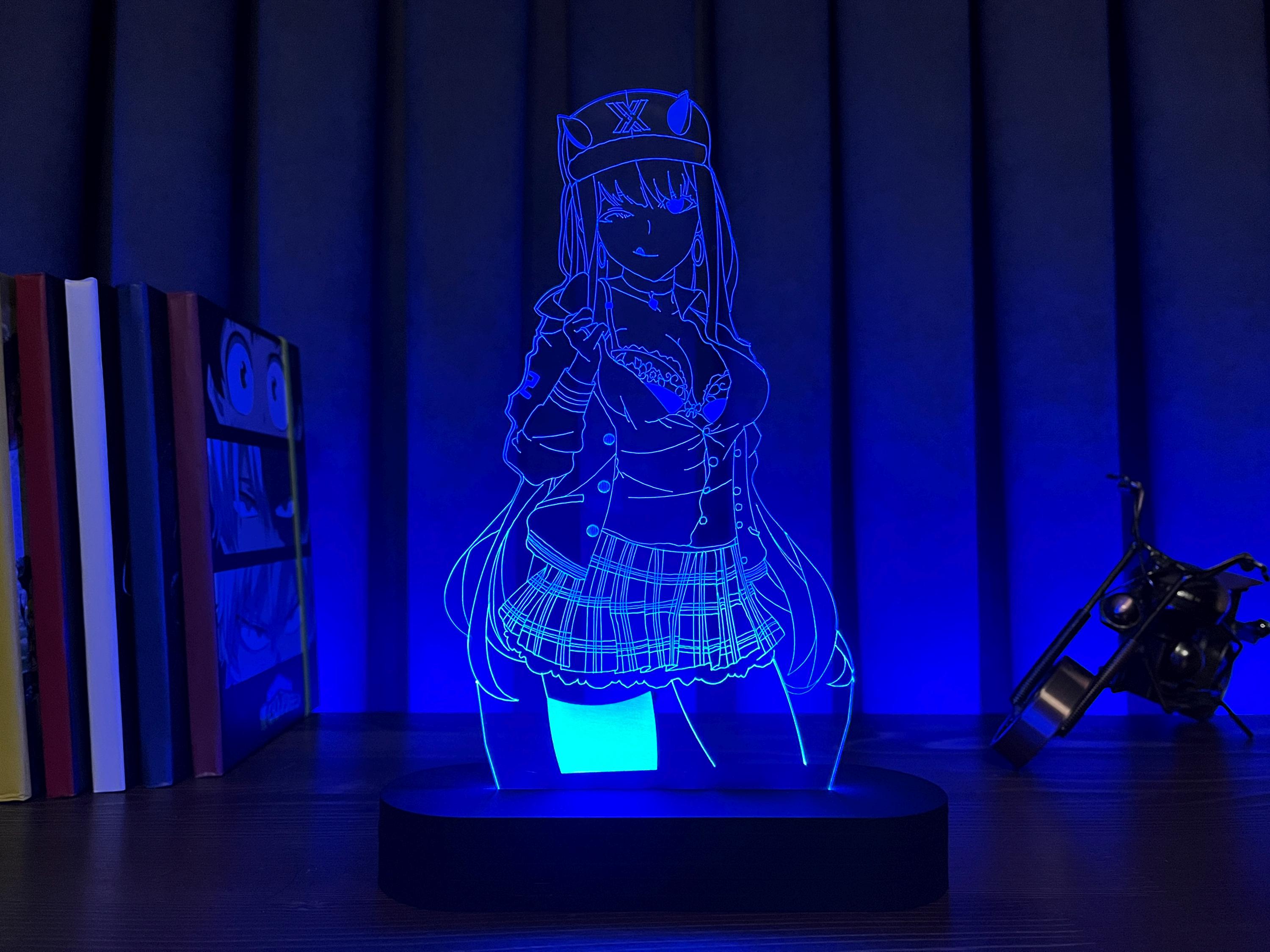 Anime and Manga Night Light, Anime Desk Lamp W/ RGB Remote Control ...