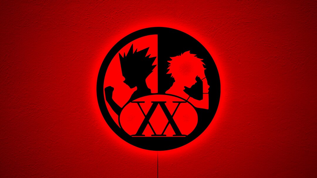 Anime Lighted Wall Decor, Anime and Manga Wall Hanging, Anime Wall Sign ...