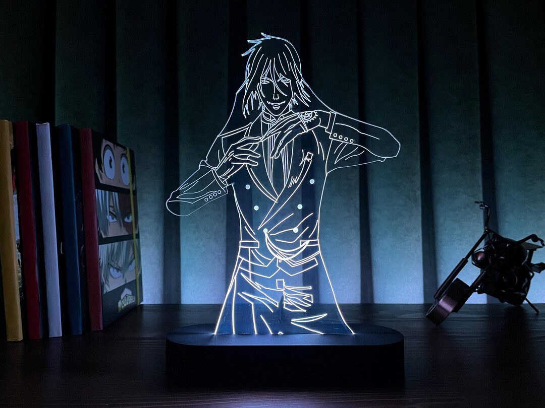 Anime and Manga Night Light, Anime Desk Lamp W/ RGB Remote Control ...