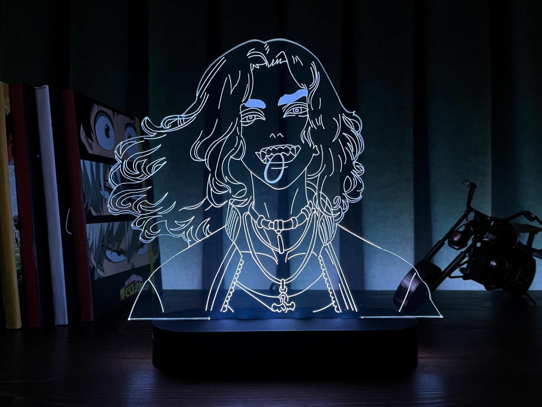 Anime and Manga Night Light, Anime Desk Lamp W/ RGB Remote Control ...