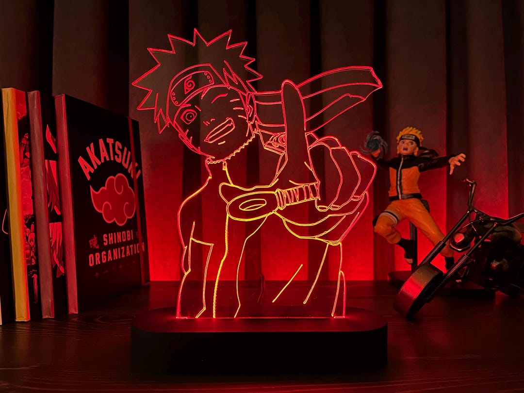 Anime and Manga Night Light, Anime Desk Lamp W/ RGB Remote Control ...