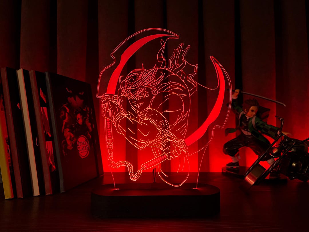 Anime and Manga Night Light, Anime Desk Lamp W/ RGB Remote Control ...