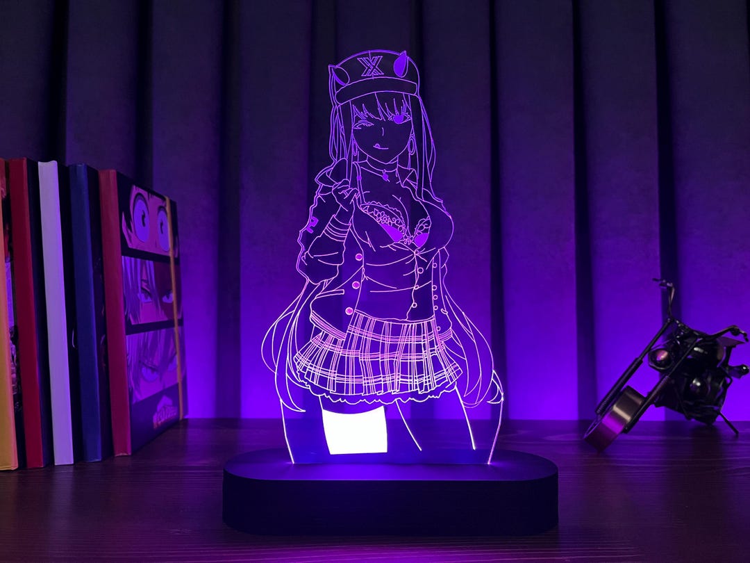 Anime and Manga Night Light, Anime Desk Lamp W/ RGB Remote Control ...