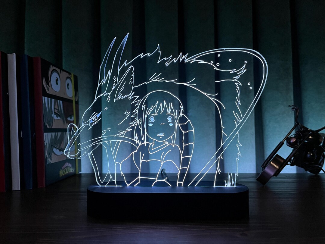 Anime and Manga Night Light, Anime Desk Lamp W/ RGB Remote Control ...