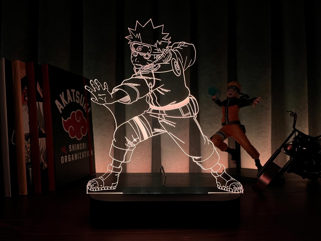 Anime and Manga Night Light, Anime Desk Lamp W/ RGB Remote Control ...