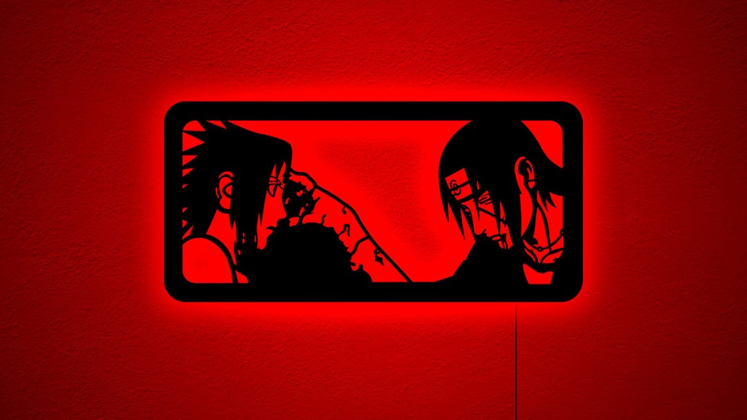 Anime Lighted Wall Decor, Anime and Manga Wall Hanging, Anime Wall Sign ...