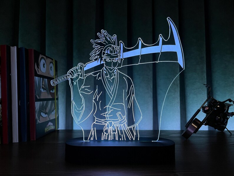 Anime and Manga Night Light, Anime Desk Lamp W/ RGB Remote Control ...