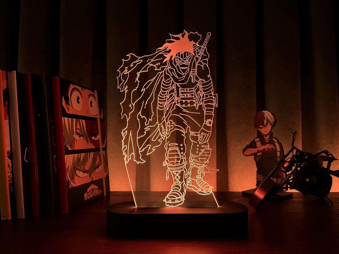 Anime and Manga Night Light, Anime Desk Lamp W/ RGB Remote Control ...