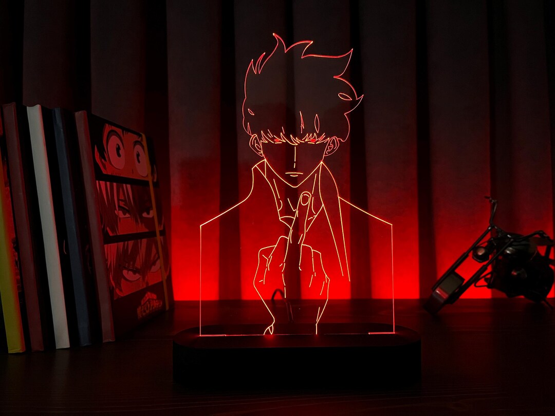 Anime and Manga Night Light, Anime Desk Lamp W/ RGB Remote Control ...