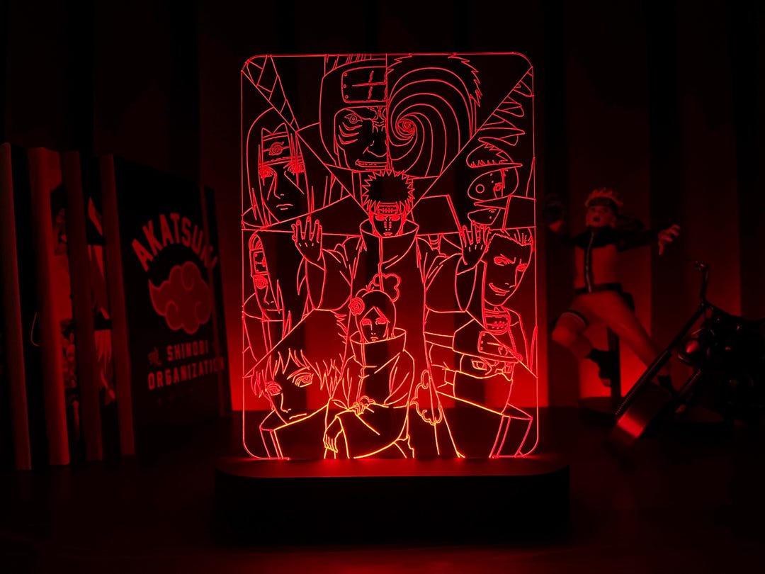 Anime and Manga Night Light, Anime Desk Lamp W/ RGB Remote Control ...