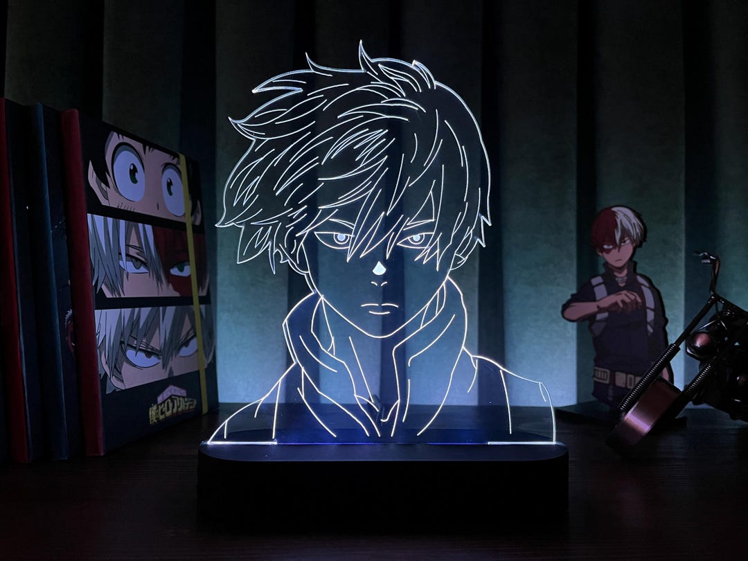 Anime and Manga Night Light, Anime Desk Lamp W/ RGB Remote Control ...