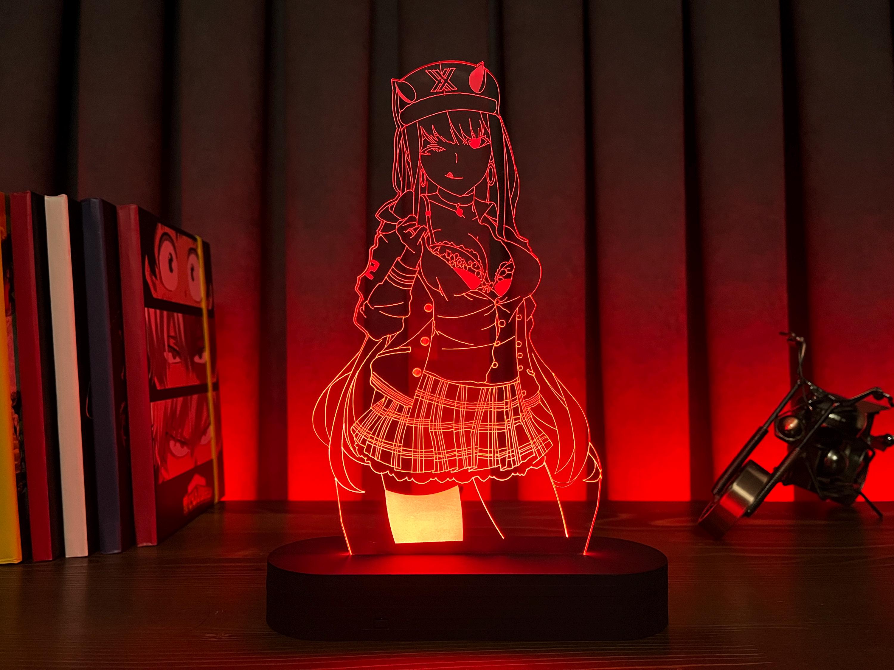 Anime and Manga Night Light, Anime Desk Lamp W/ RGB Remote Control ...