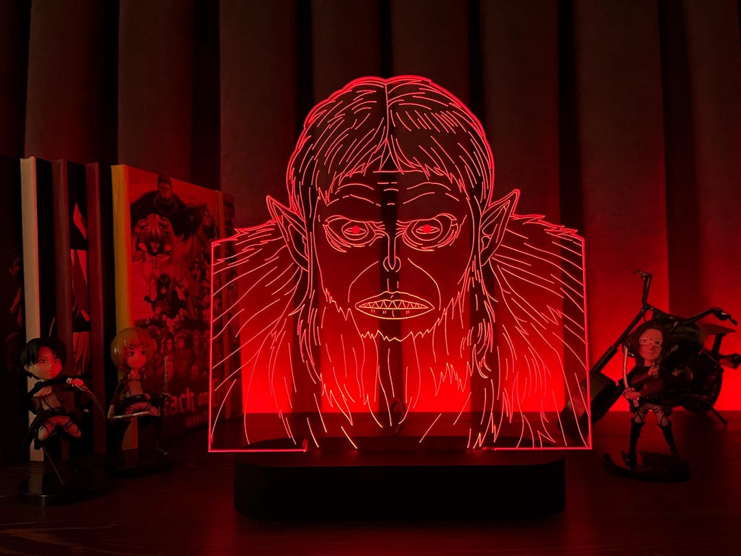 Anime and Manga Night Light, Anime Desk Lamp W/ RGB Remote Control ...