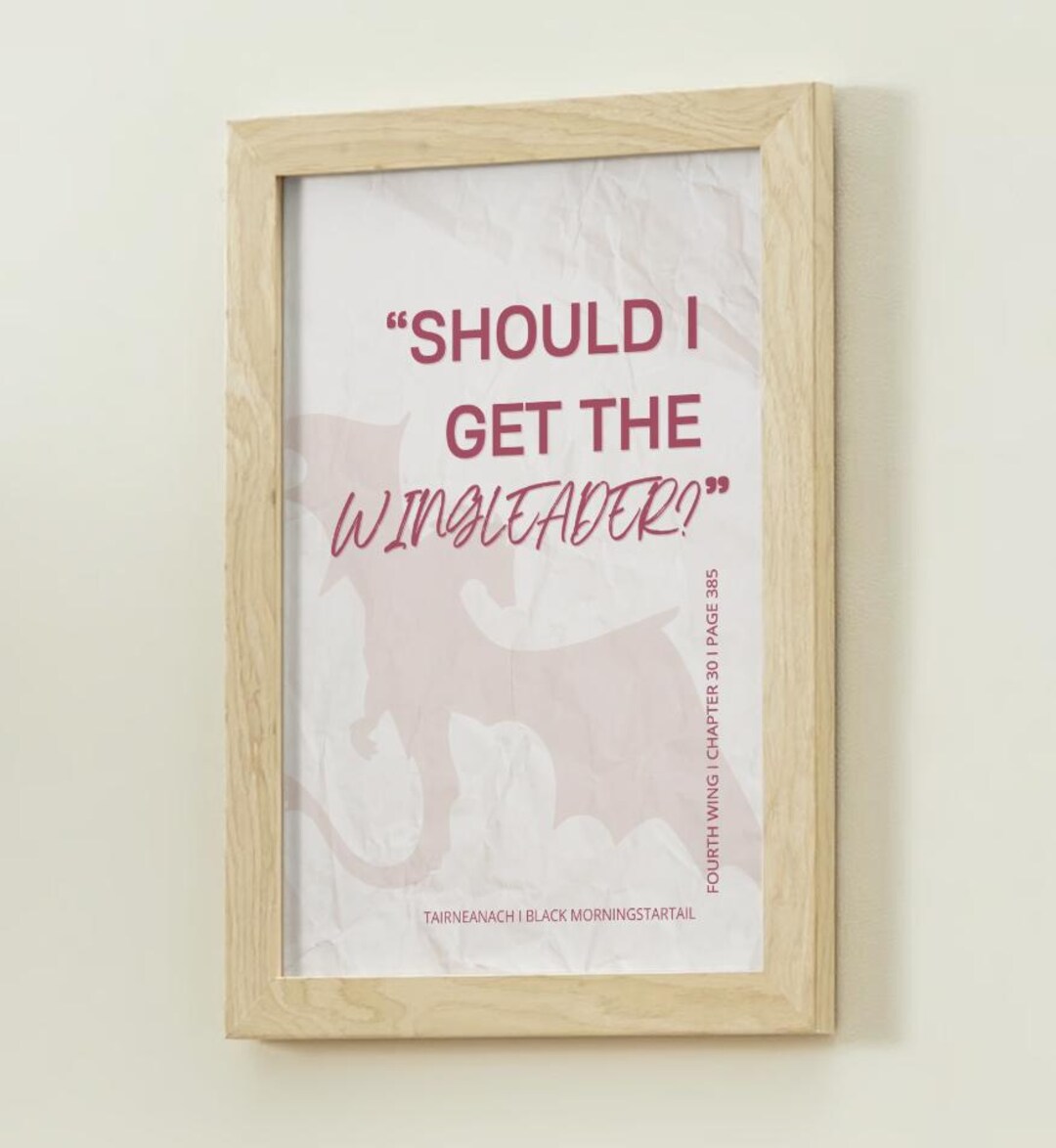 Digital Print TAIRN Quote Fourth Wing - Etsy