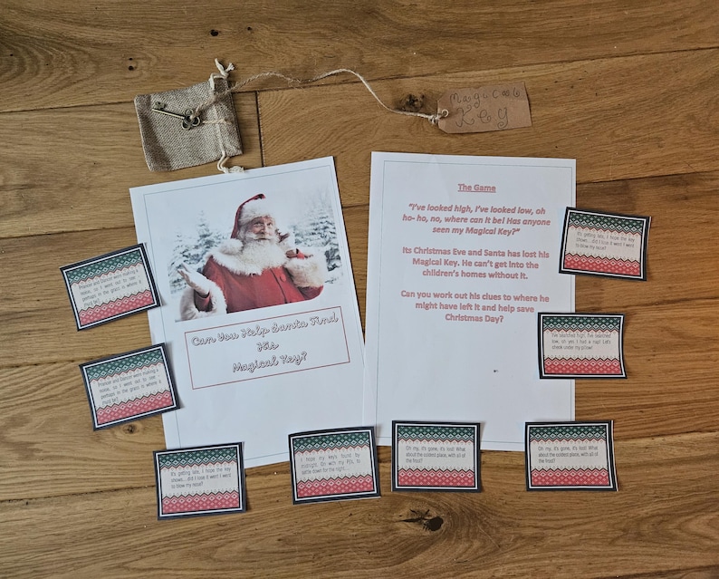 Christmas Hunt Game - Help Santa Find His Magical Key - Etsy