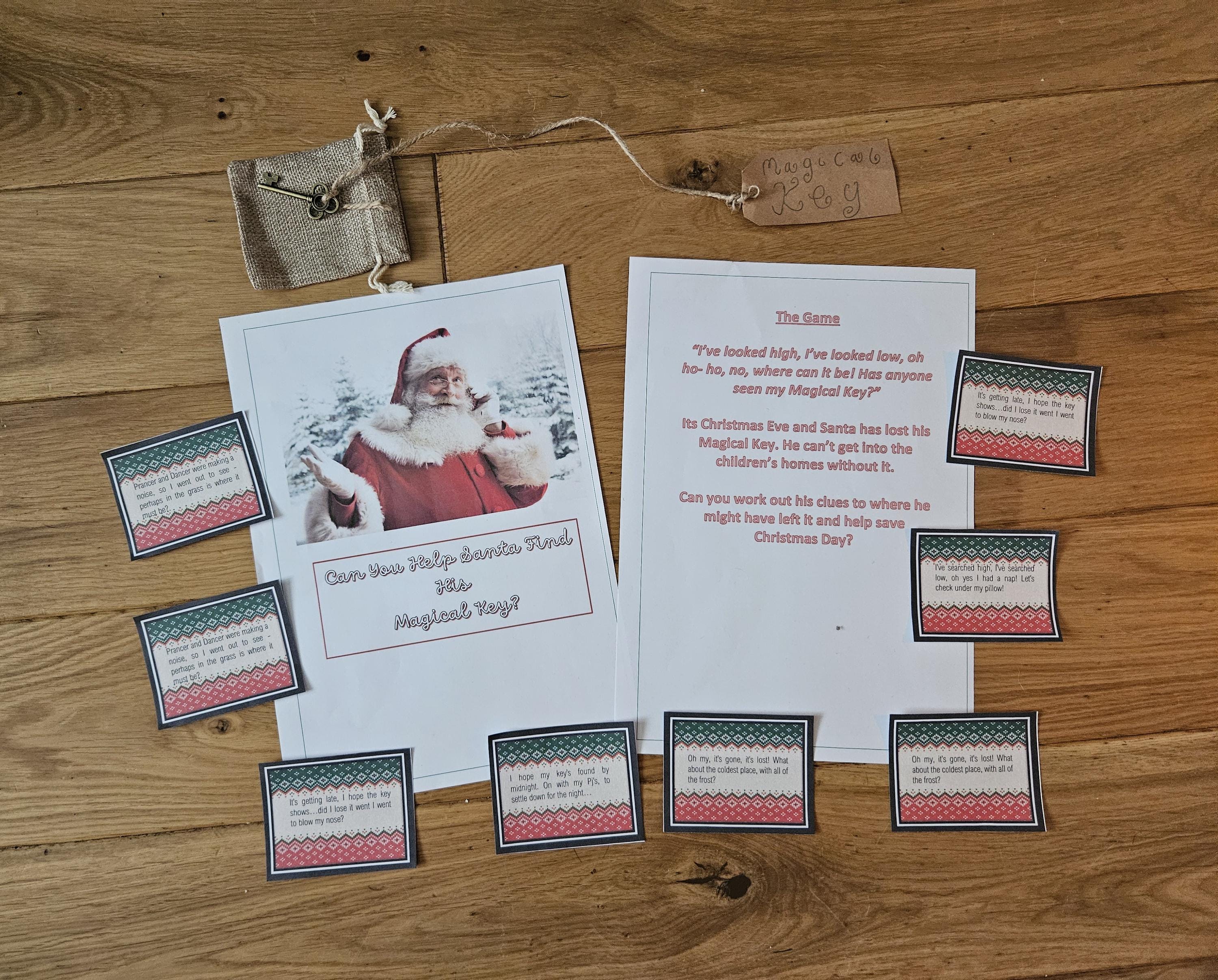 Christmas Hunt Game - Help Santa Find His Magical Key - Etsy