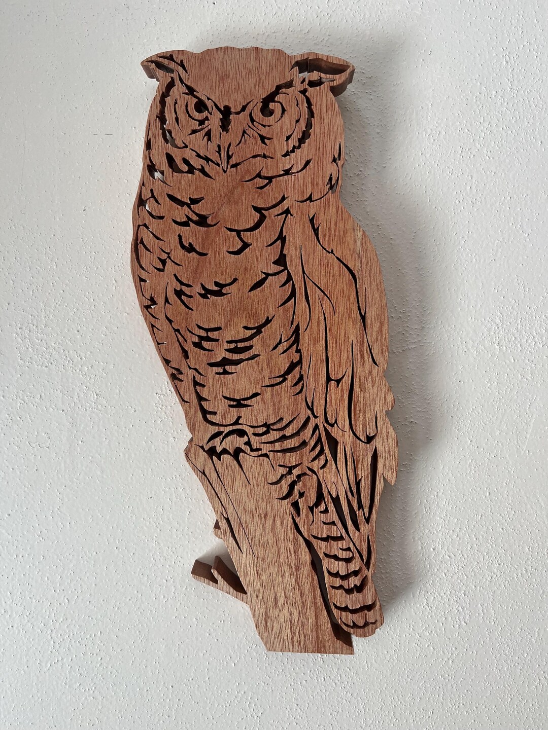 Owl | Wood Owl | Handcrafted Scroll Saw Fret Work Art | Handcrafted ...