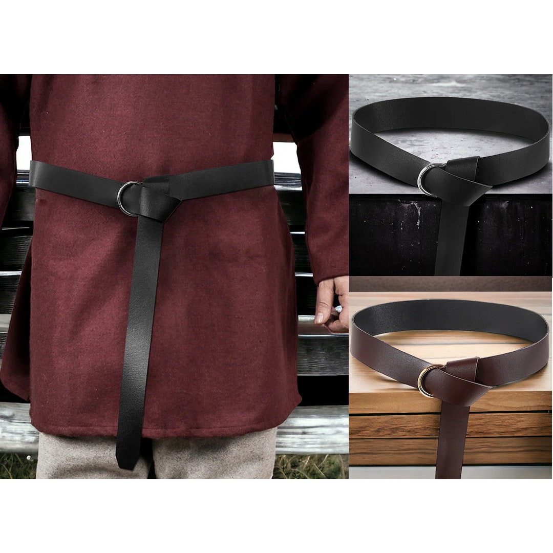 Medie.val Sword Ring Belt Viking Knight Pirate Leather Buckle - Etsy