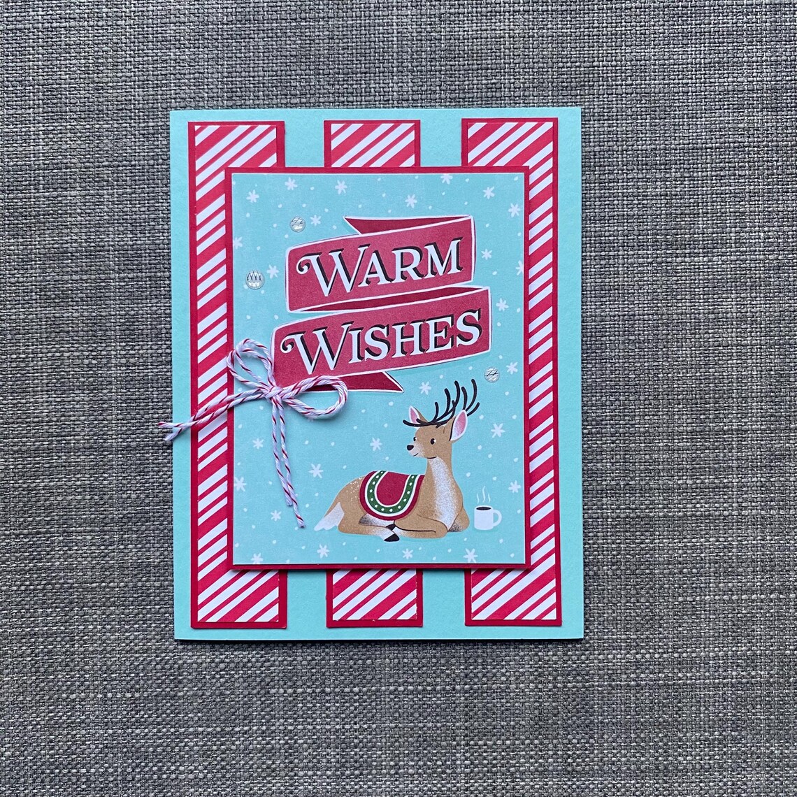 Reindeer Days Warm Wishes Card (blank) - Etsy