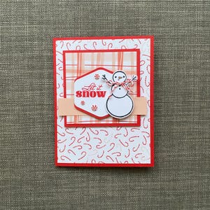 Snowy Wonder Snowman Winter Card ( Blank ) - Etsy