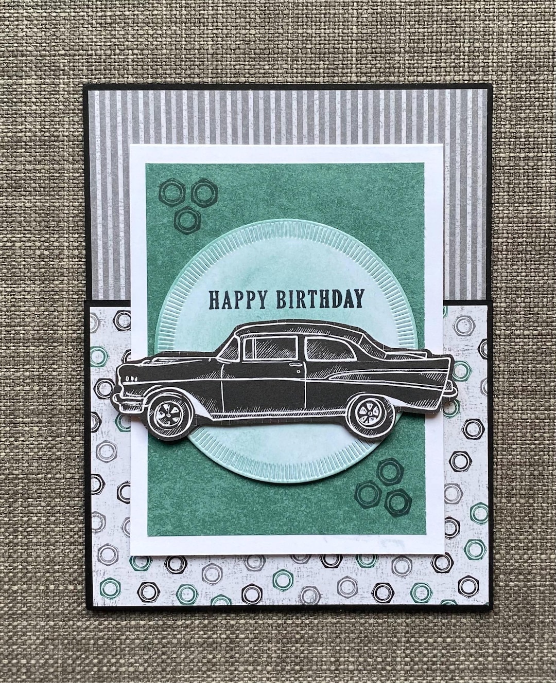 Classic Car Birthday Card - Etsy