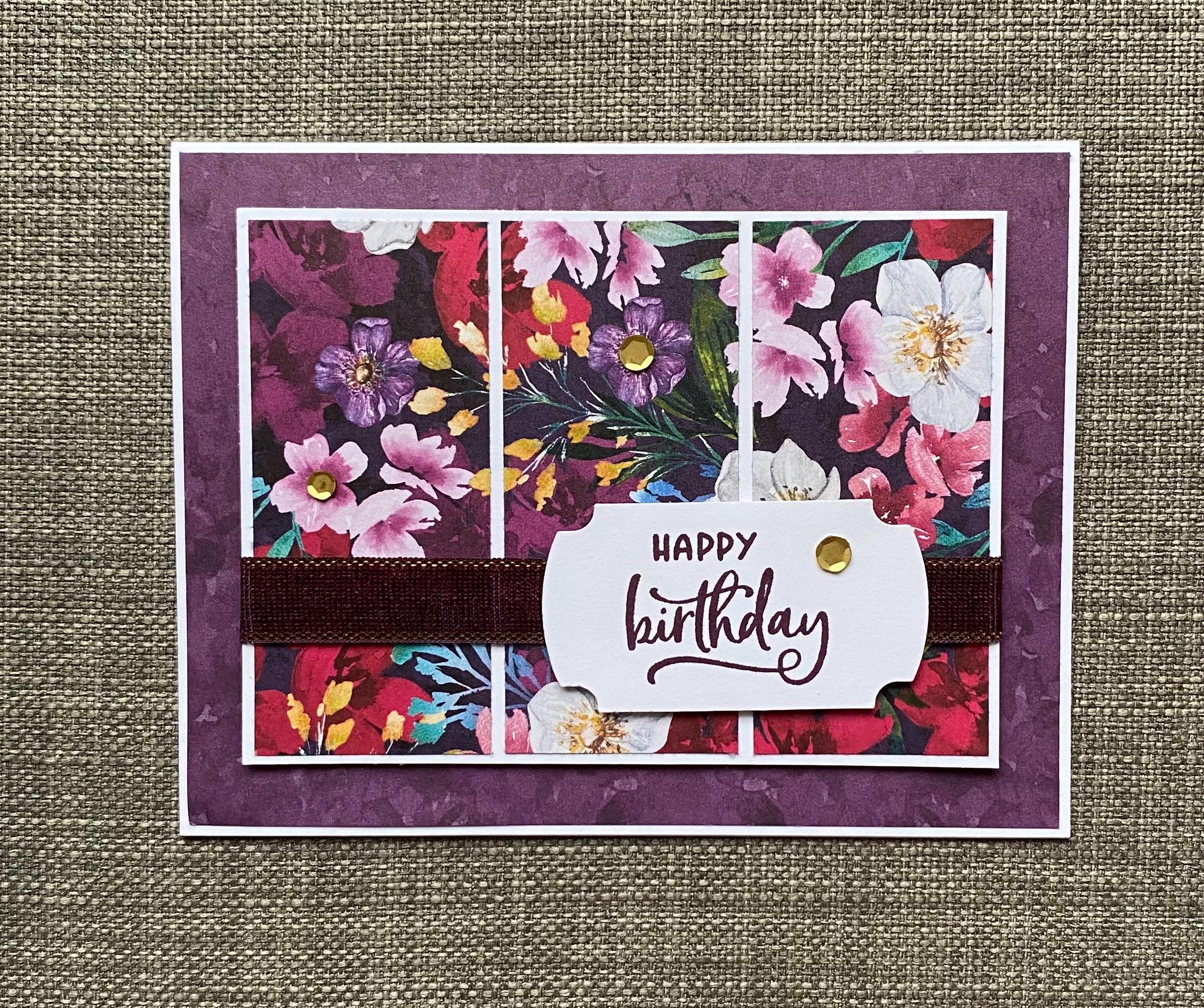Regal Winter Birthday Card - Etsy