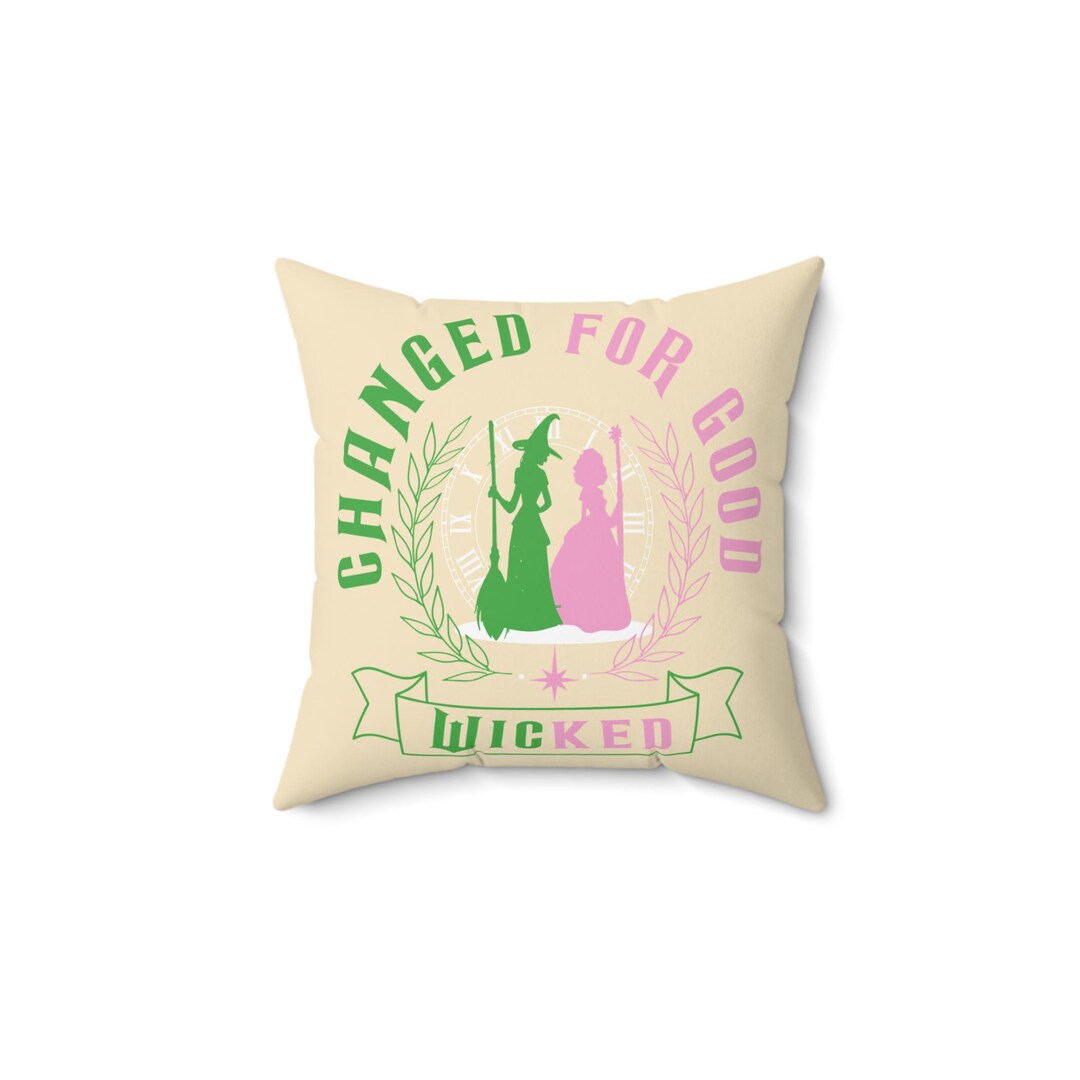 Wicked Movie Throw Pillow in Cream Elphaba Throw Pillow, Living Room ...