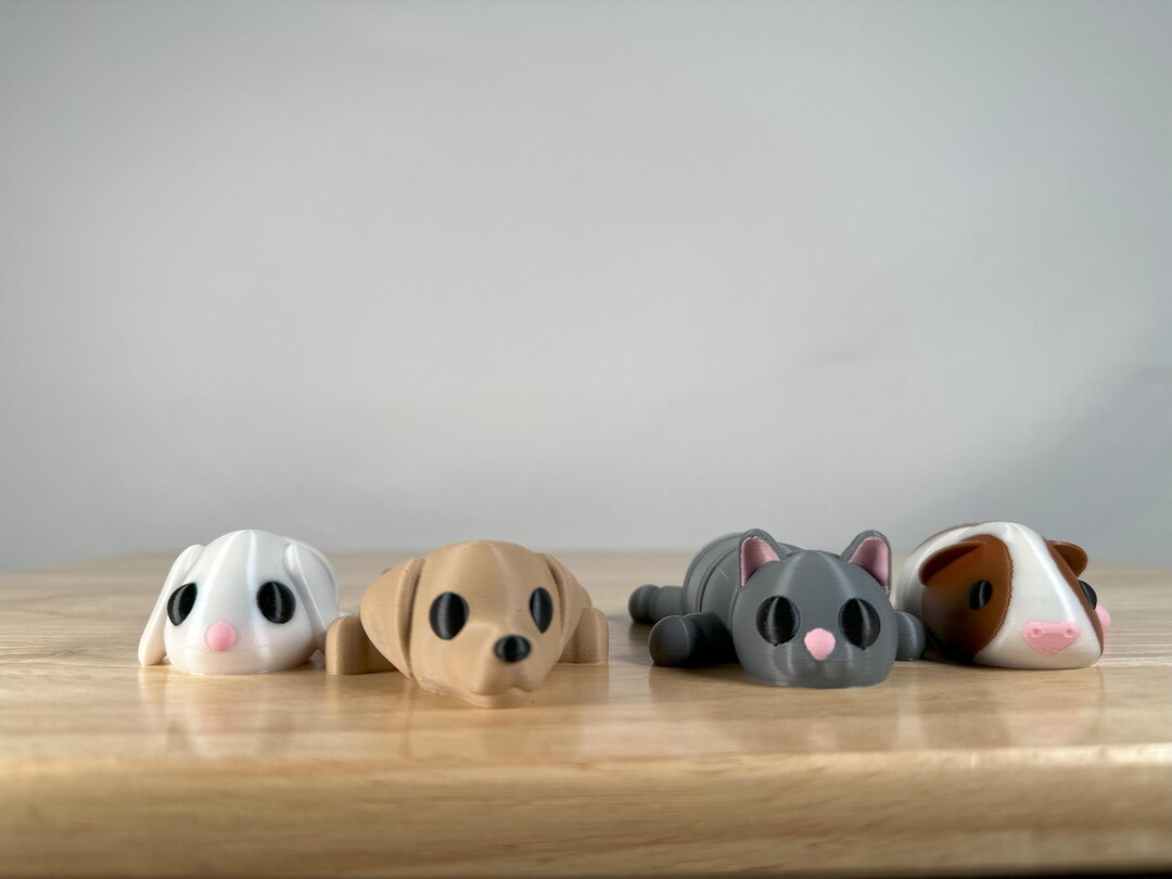 Flexi-animals Keychains With Snaps - INDIVIDUAL - Etsy