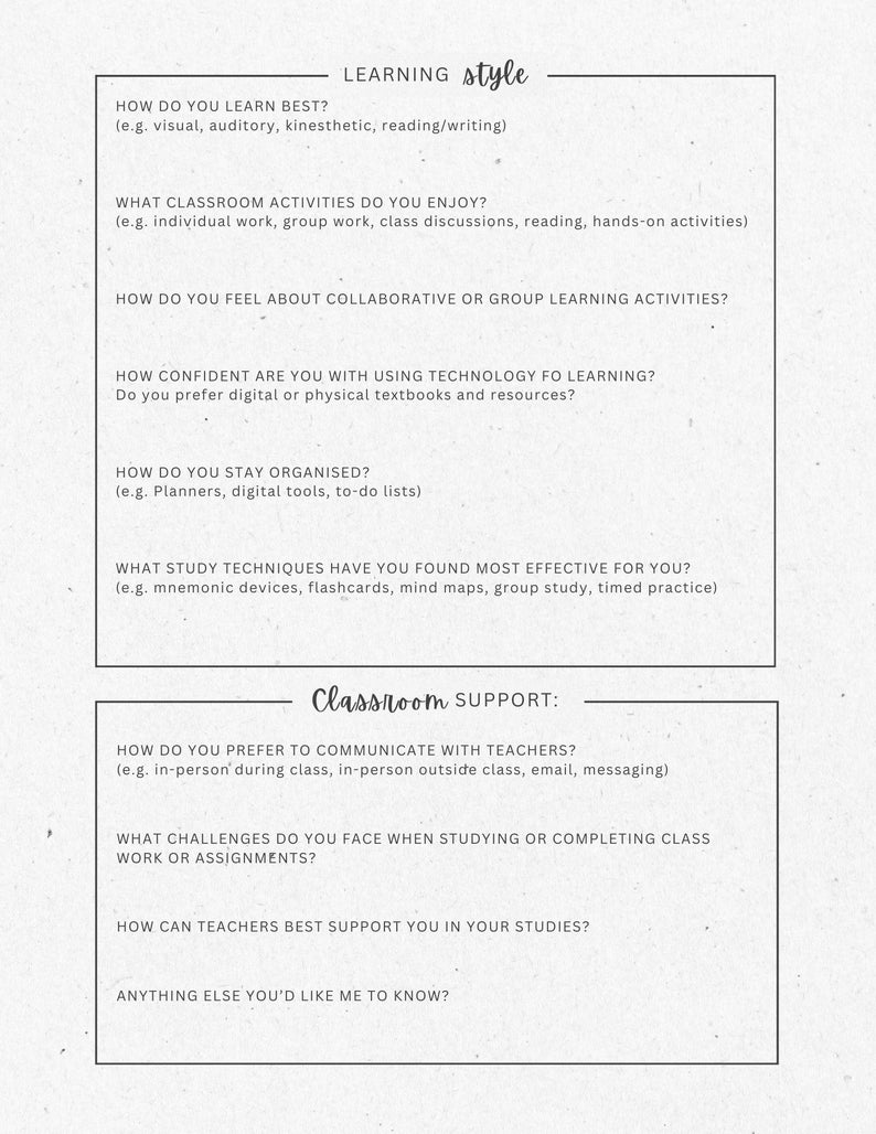 Planner Checklist Tracker Journal Digital Download - Etsy