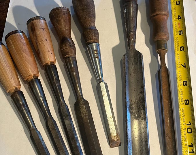 Vintage Wood Chisels and Scoops - Etsy