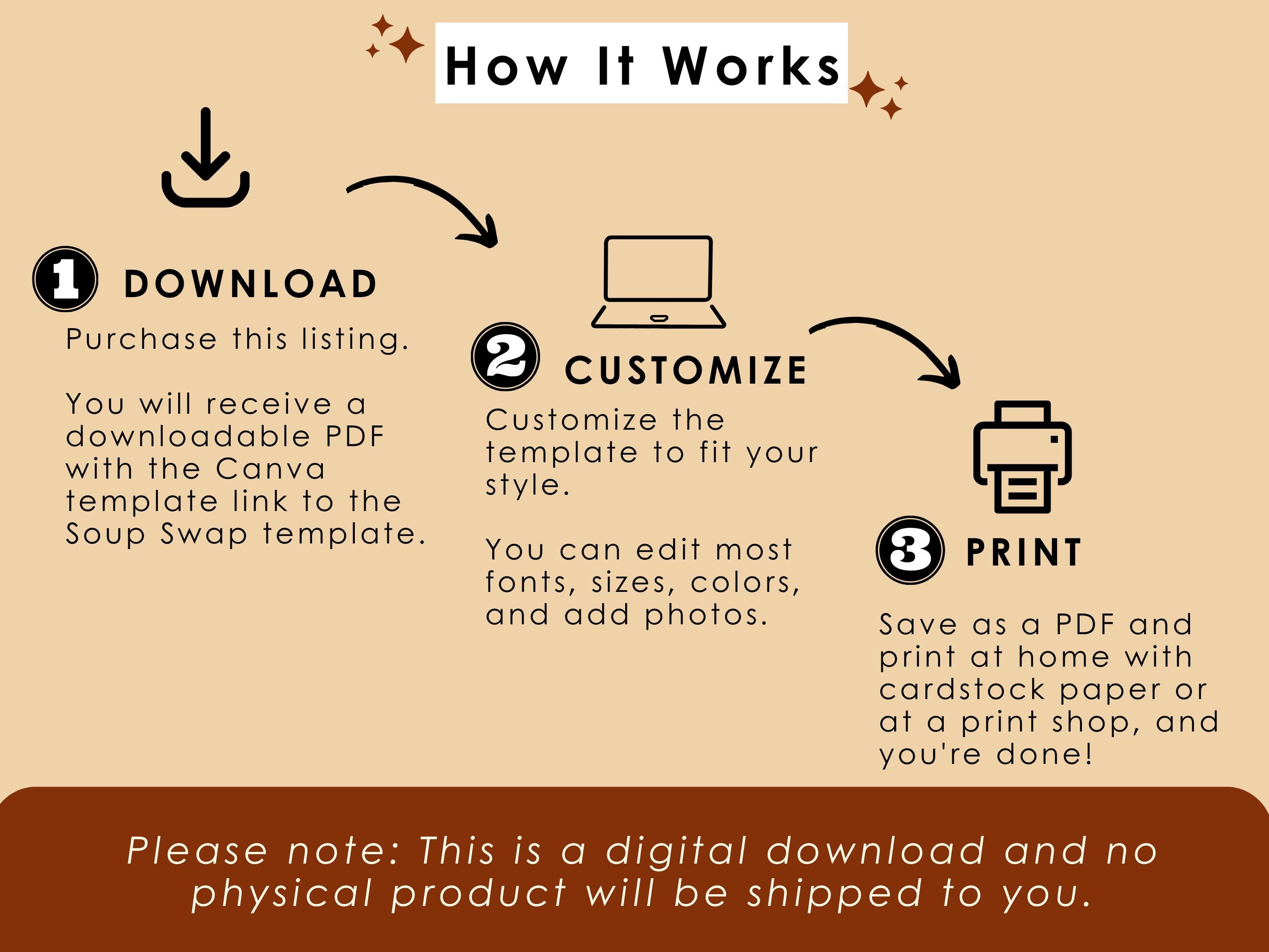 Editable Soup Party Invitation Template Customizable Invite for Soup ...