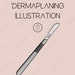 Dermaplaning Illustration, Dermaplane Blade, Esthetician Clip Art, Skin ...