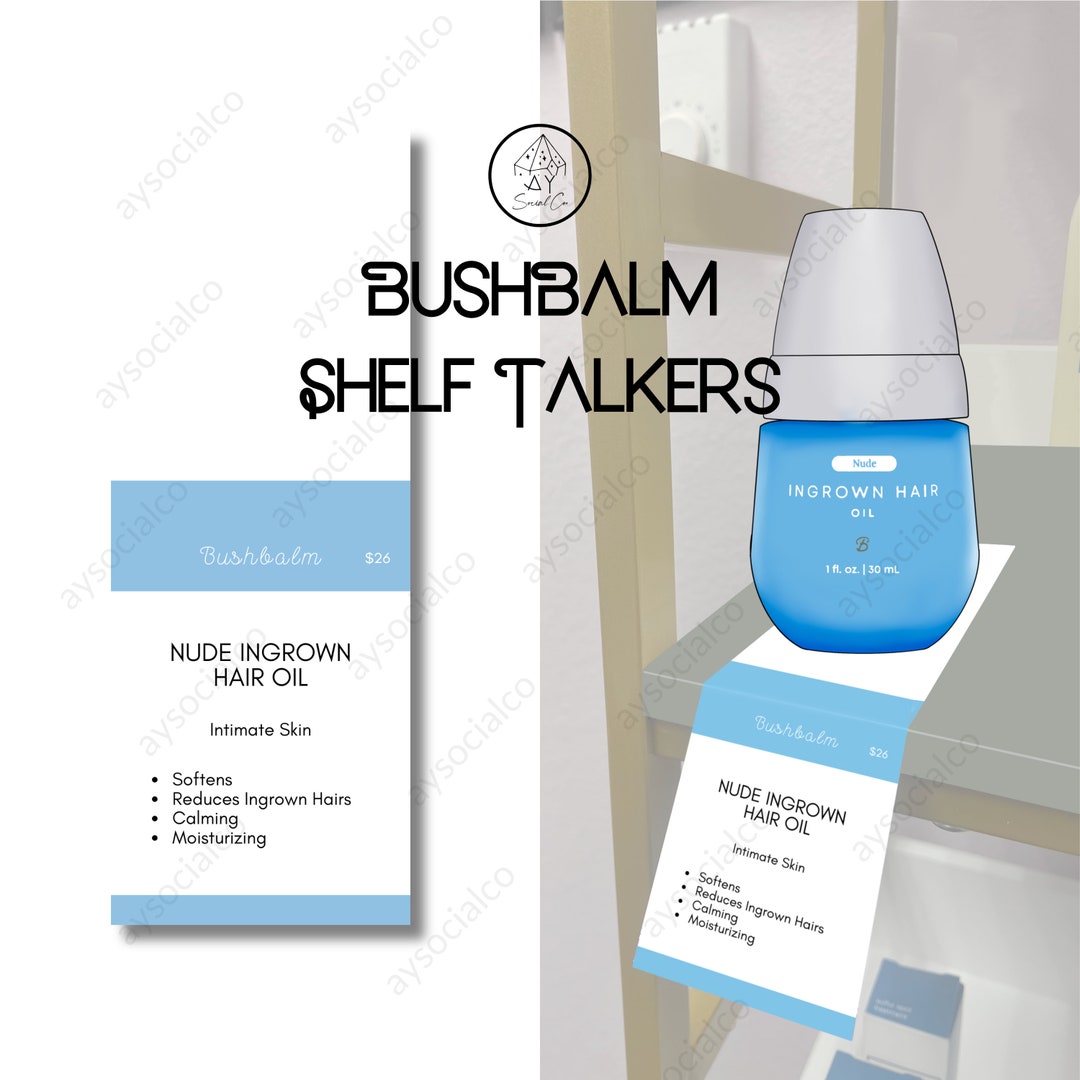 Bushbalm, Shelf Talker, Skincare Retail, Esthetician, Retail Display ...