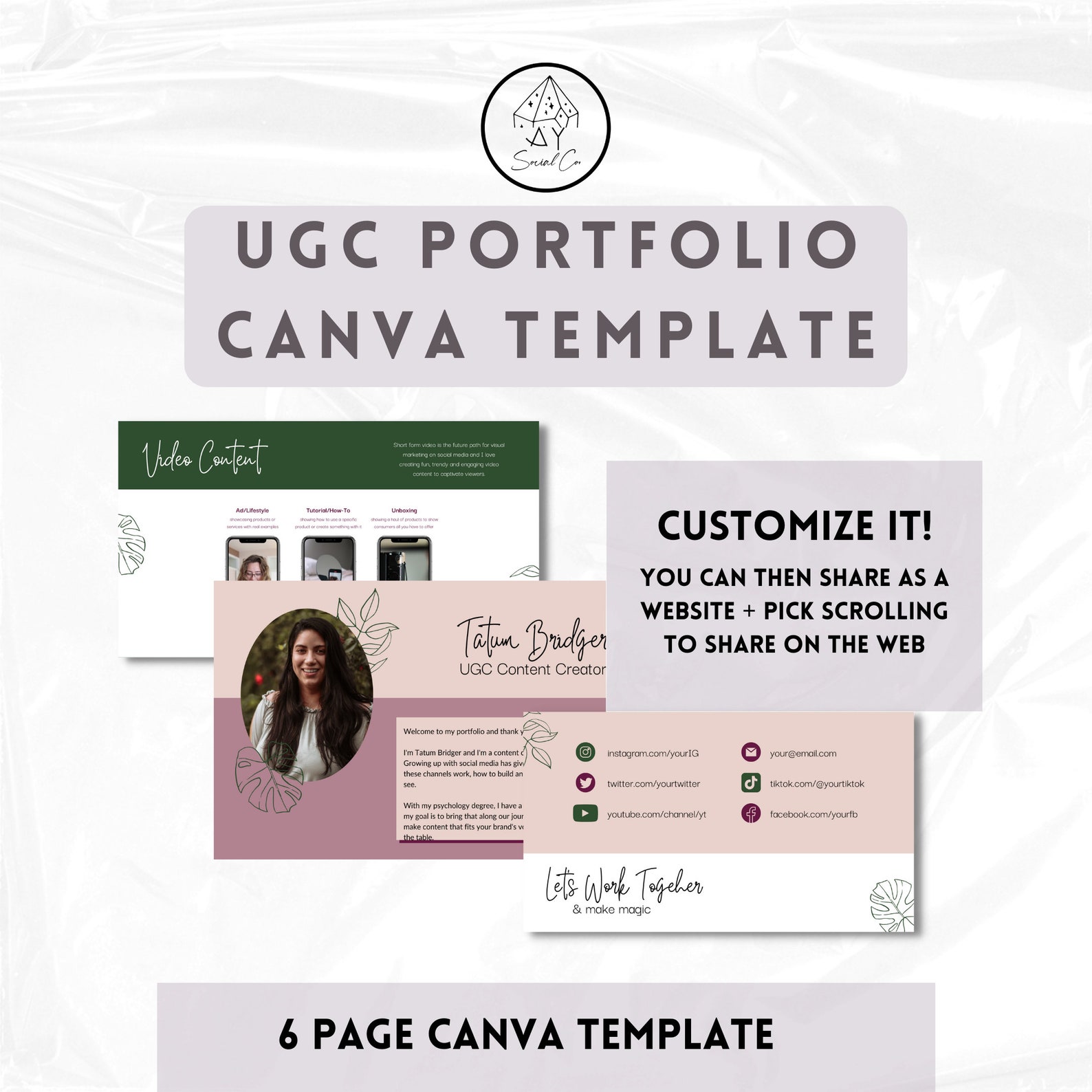 UGC Creator, UGC Portfolio, Influencer Portfolio, Content Creator ...