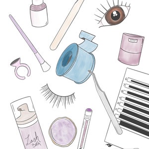 Lash Artist, Coloring Page, Beauty, Cosmetologist, Esthetician, Art ...