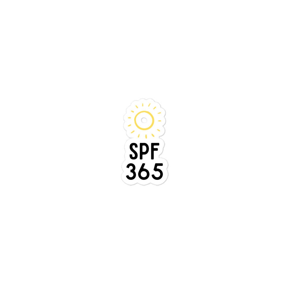 SPF 365, Sunscreen, Esthetician, Beauty, Influencer, Sticker, Water ...