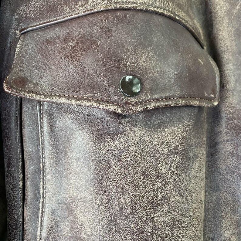 Vintage Original 1940s Horsehide Leather Bomber Jacket California ...