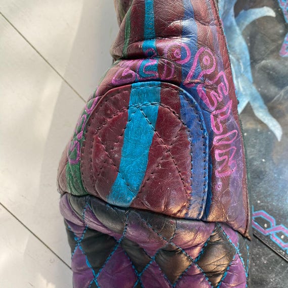 Vintage Rocker Leather Jacket Heavy Metal Motorcycle … - Gem