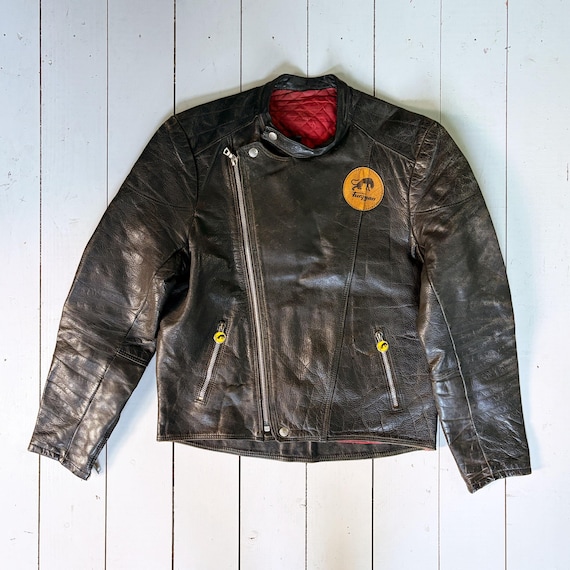 Vintage 1970s Furygan Leather Motorcycle Jacket: Cla… - Gem