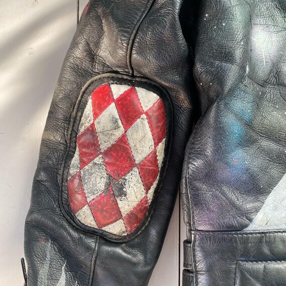 Vintage Rocker Leather Jacket Heavy Metal Motorcycle … - Gem