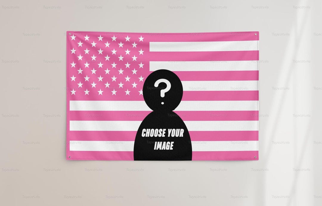 Custom Pink American Flag / Personalized Dorm Décor / Design Your ...