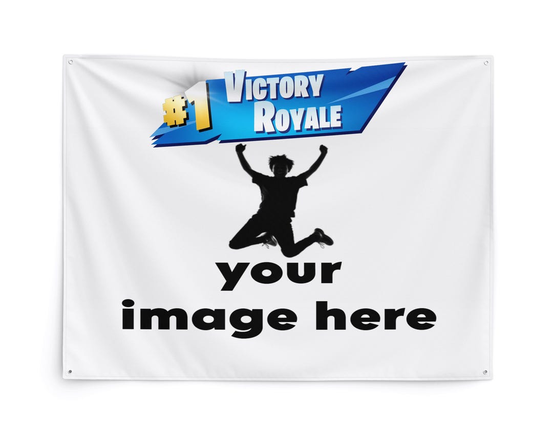 Custom Victory Royale Tapestry / Personalized Fornite Wall Decor ...