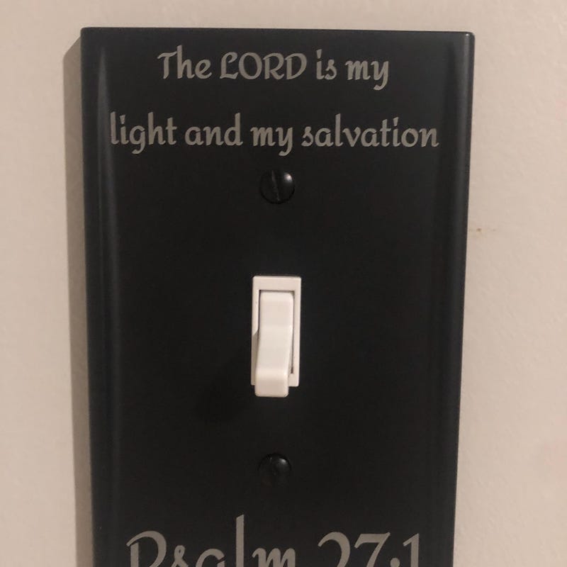 Engraved Light Switch Cover - Etsy