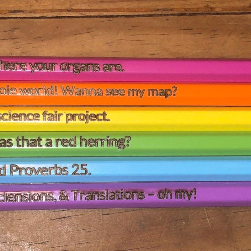 Challenge Pencils - Etsy