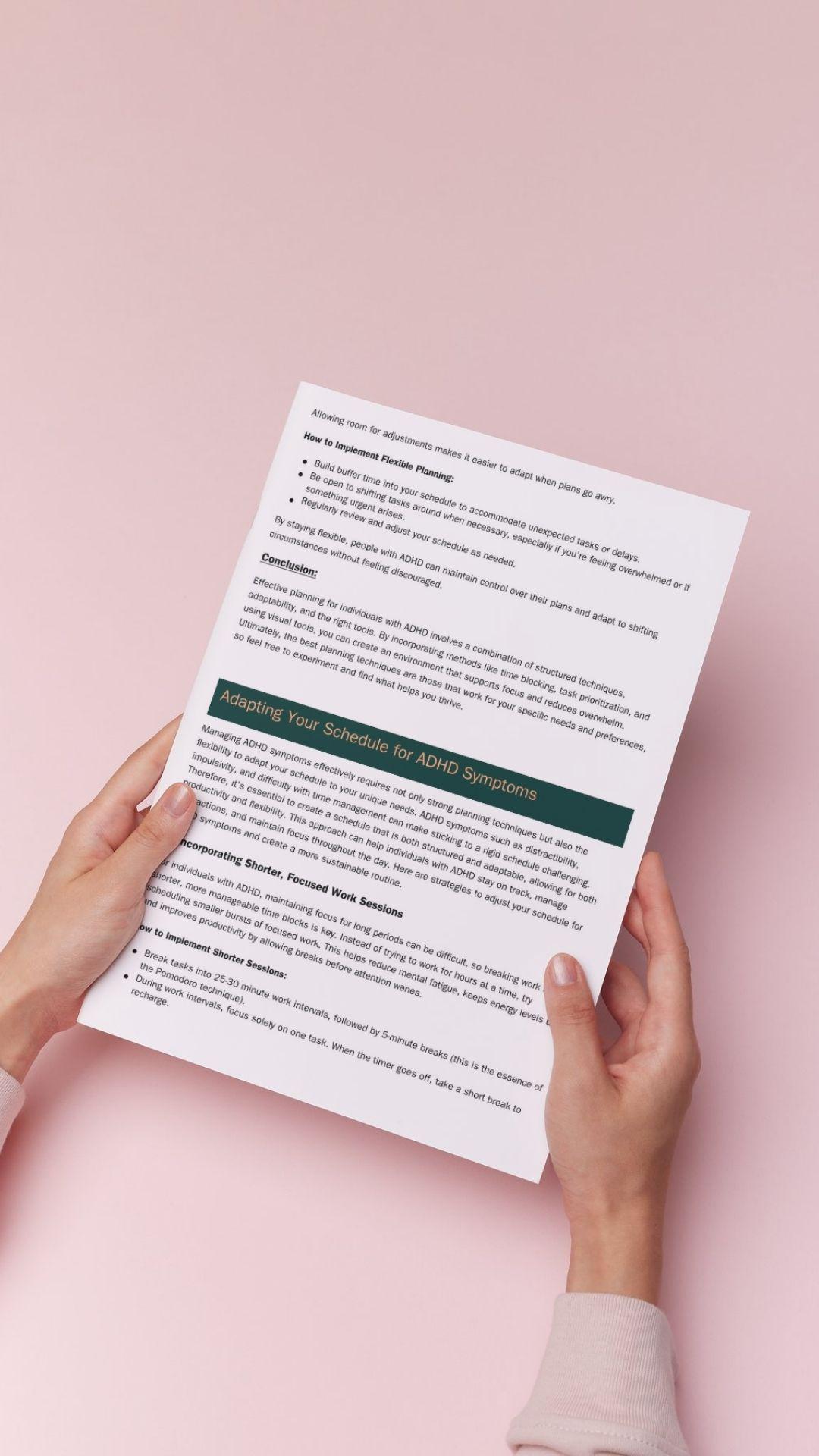 ADHD Time Management: How to Build a Daily Schedule That Sticks - Etsy