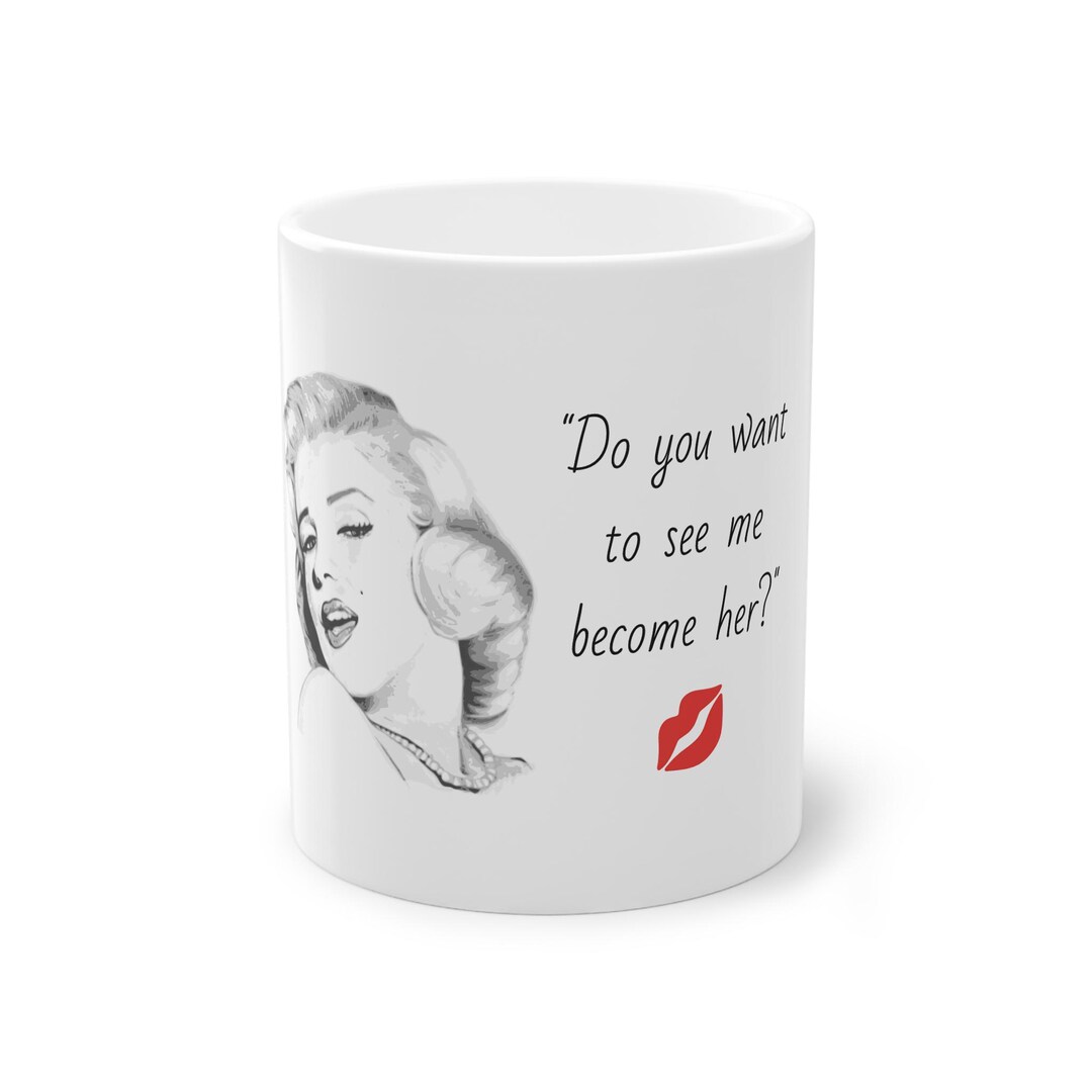 Christmas Mug, Marilyn Monroe Mug, Quote Cup, Gift for Her, Xmas ...