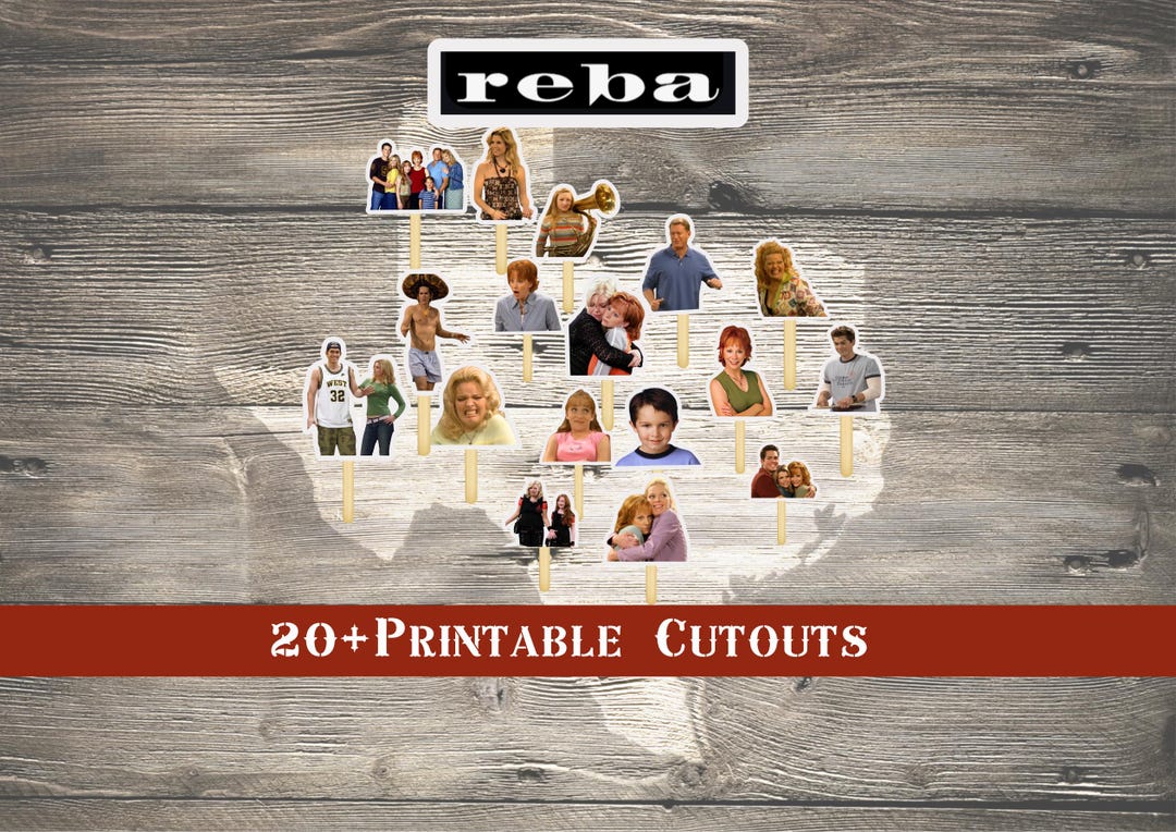 Reba TV Show Cutouts - Cowgirl Party - 2000s TV - Photo Booth Cut Outs ...